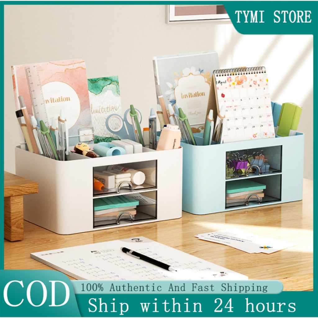 Desktop Storage Box Desk Drawer Desk Small Box Cosmetics Stationery Set ...