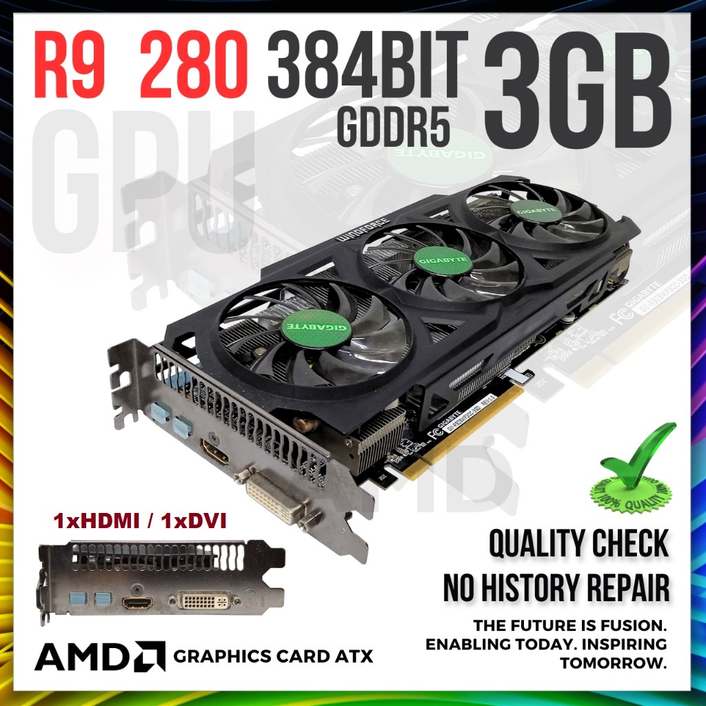 AMD Radeon R9 280/290X, 3GB/4GB Gaming Graphics Card | Shopee Philippines