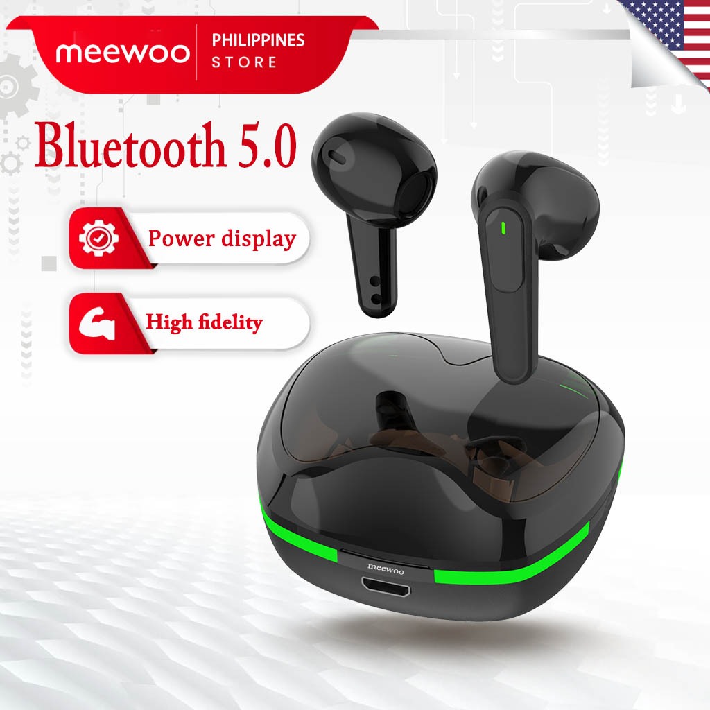 Mewoo TWS Bluetooth Earphones Wireless Earphone With Mic Gaming Headset ...