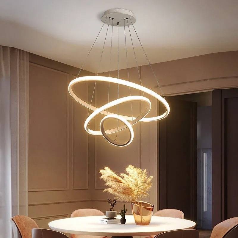 Gecree Chandelier Modern Pendant Lamp LED chandelier ceiling light ...