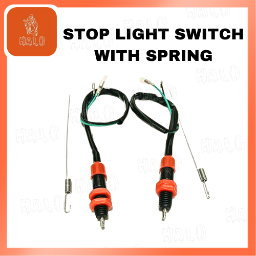 [HALO MOTOR] MOTORCYCLE STOP LIGHT SWITCH WITH SPRING | Shopee Philippines