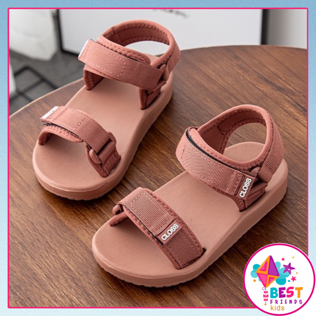 【𝐁𝐅𝐊】Closs Korean Children's Fashion Breathable Sandals 24-35 | Shopee ...