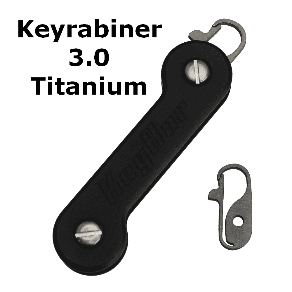 Keybar Keychain Keyrabiner 3.0 Insert (Titanium)(Made in USA) | Shopee ...