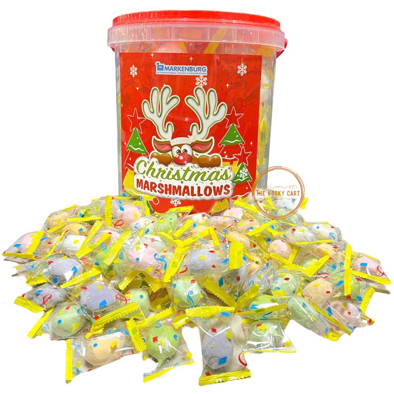 Christmas Marshmallow Tub Filled Mallows Sweets Treat (250 grams ...