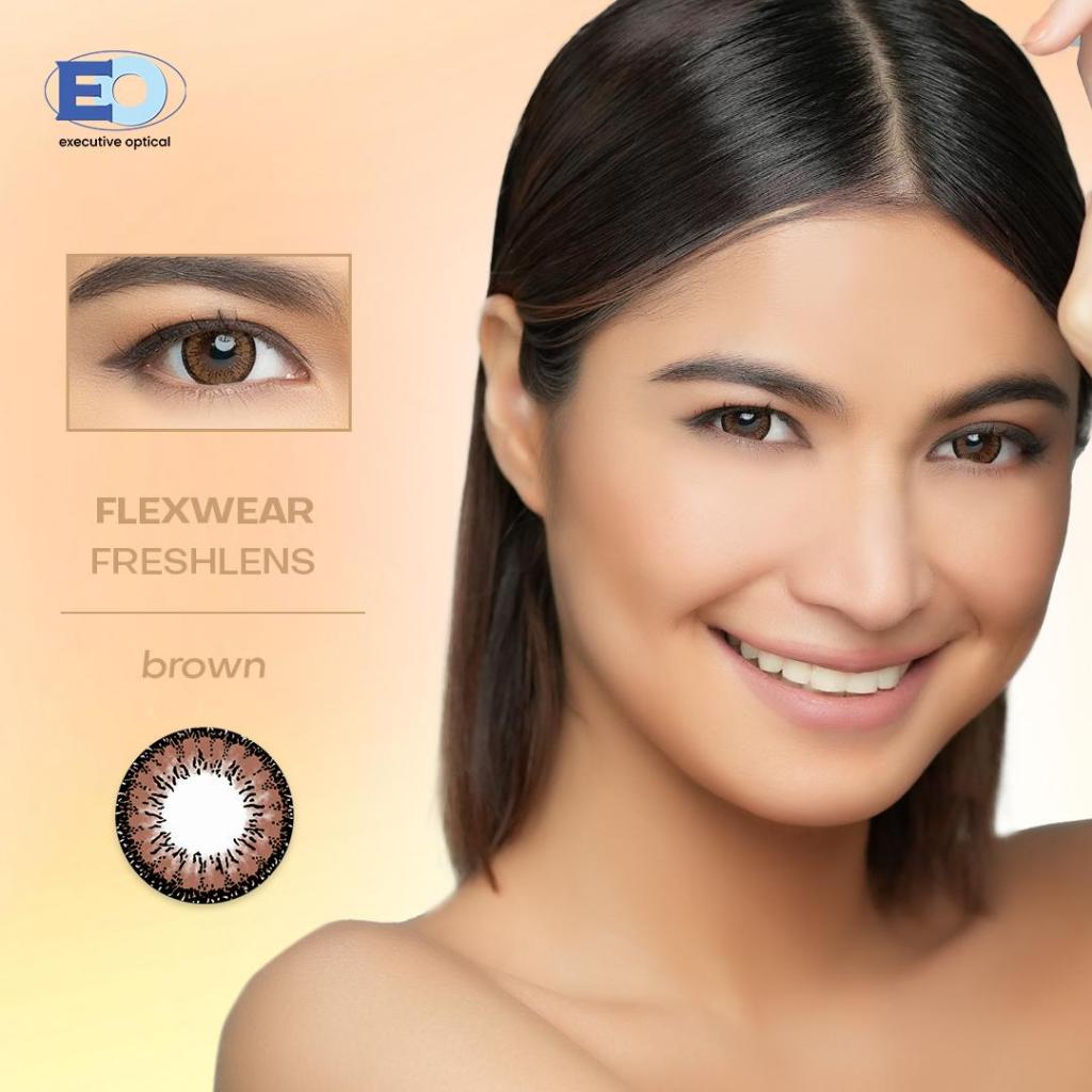 EO Flexwear Freshlens Brown | Graded Brown Contact Lenses (3 months ...