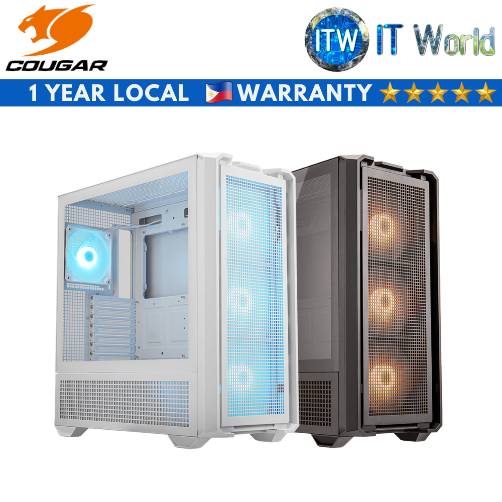 Cougar MX600 RGB Mesh Full-Tower Tempered Glass Gaming PC Case (Black ...