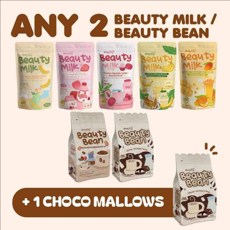 DEAR FACE Beauty Bean (Mocha Coffee/Choco Mallows) | Shopee Philippines