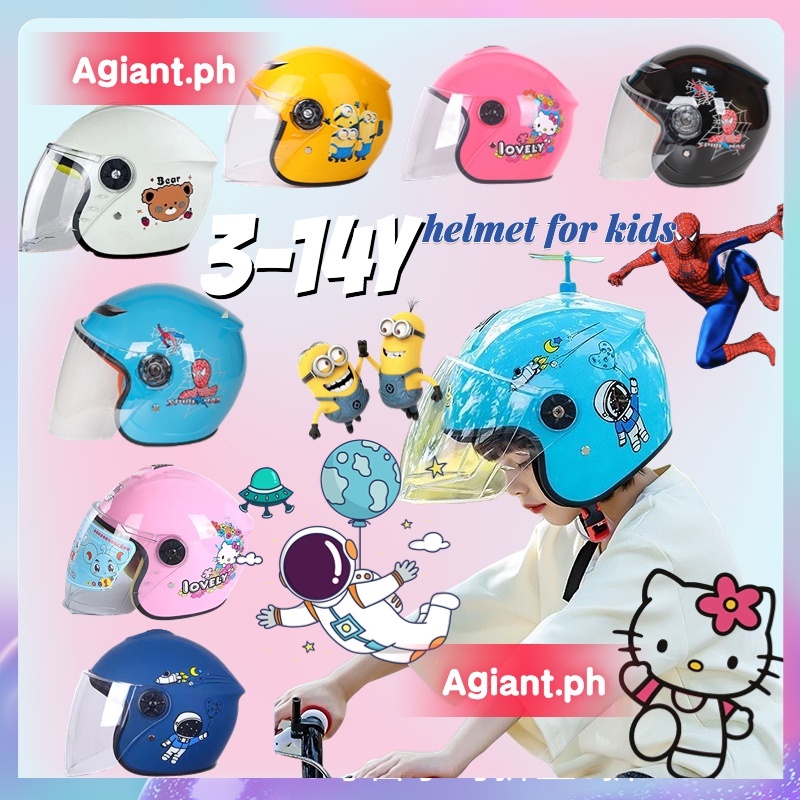 Half Face Motorcycle Helmet for Kids Boy Girls 3-15 Years Old with ...