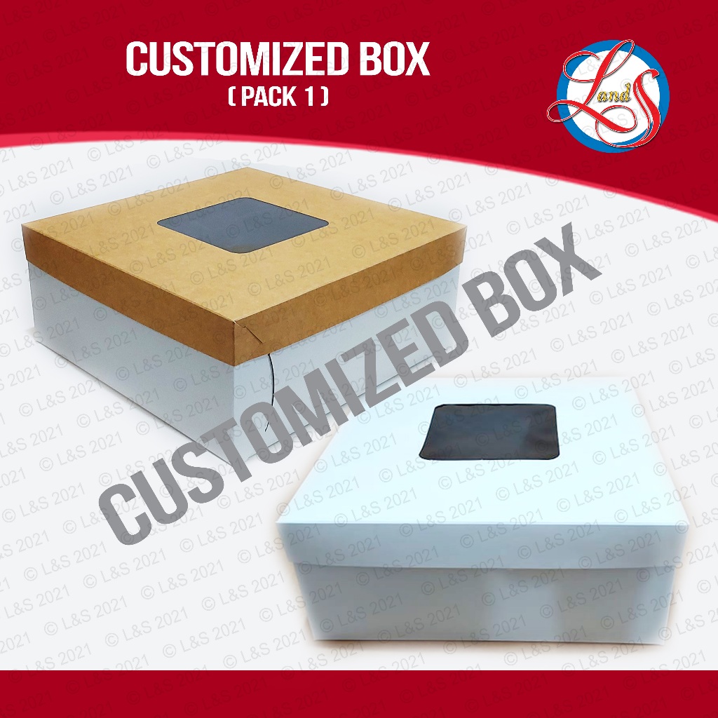 Customized Box 12x12x5 (Pack 1) | Shopee Philippines