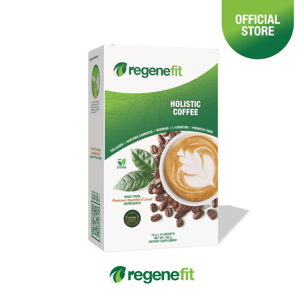 REGENEFIT HOLISTIC COFFEE anti-aging and slimming drink with Collagen, Garcinia Cambogia, etc ...