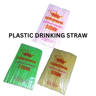 CROWN DISPOSABLE DRINKING STRAW ASSORTED COLORS | Shopee Philippines