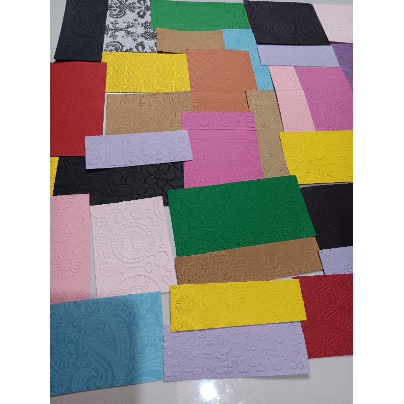 CREATIVECOVE 30 Pcs Embossed Paper Cut Outs/Scraps (Pls read ...