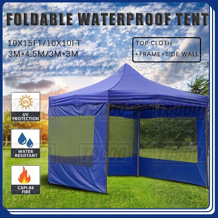 Outdoor Tent 3×3M/3x4.5 Heavy Duty Retractable Tent with Cover PVC ...