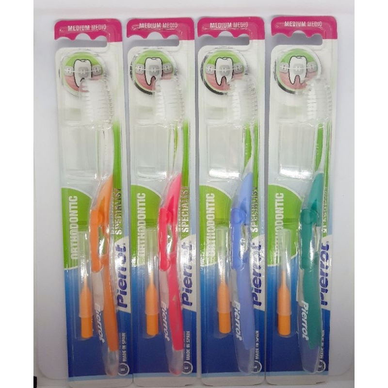 Pierrot Orthodontic toothbrush with interdental | Shopee Philippines