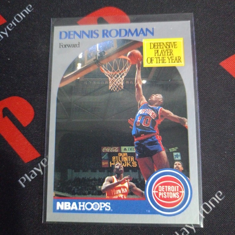 1990 Dennis Rodman NBA Hoops DPOY NBA Card | 30+ Years Old | Vintage ...