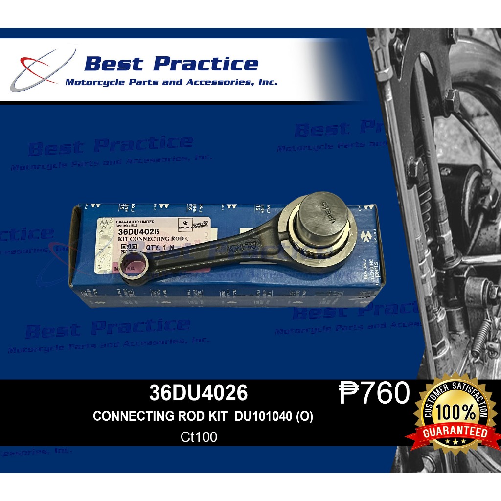BAJAJ Connecting Rod Kit CT100 Genuine 36DU4026 | Shopee Philippines