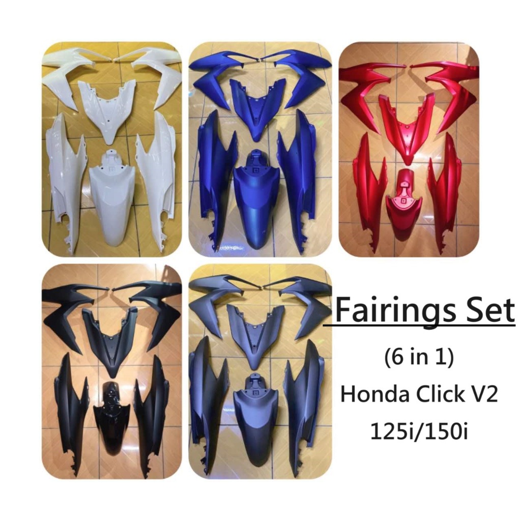(GCF} Fairings Set (6 in 1) - Honda Click 125i/150i V2 | Shopee Philippines