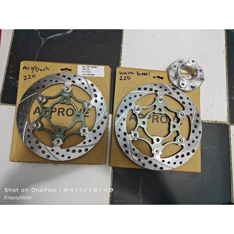MTV Diagonal disc for mio & dash 220mm & wave 220mm with adaptor flat ...