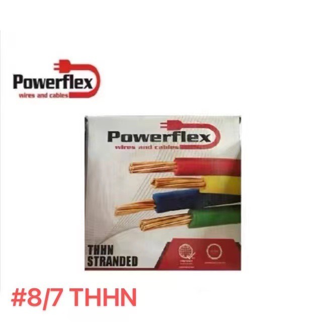 ORIGINAL POWERFLEX THHN / THWN Stranded Wire 8 8.0mm 7 strands 150m meters AWG #8 8mm mm 150 m ...