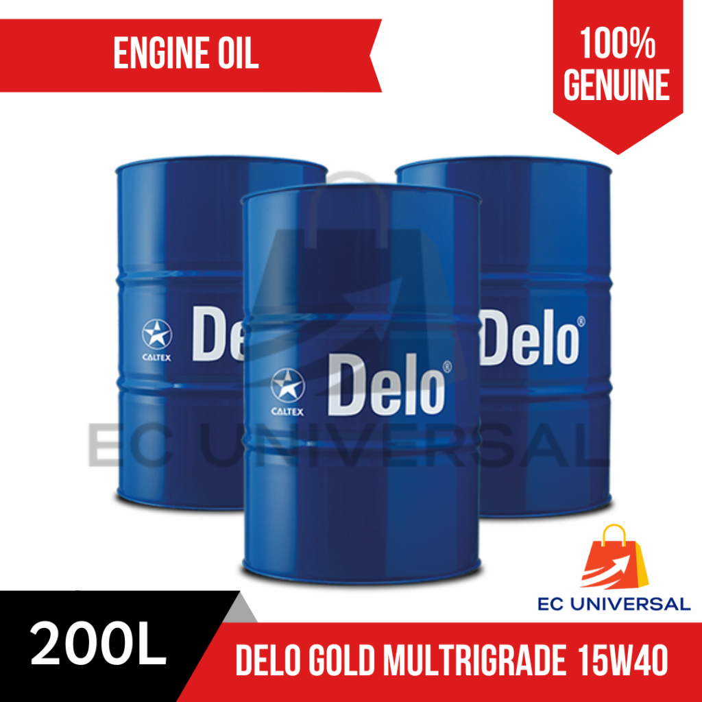 Caltex Diesel Engine Oil Delo Gold 15W40 MG Multigrade (200L) Liters ...