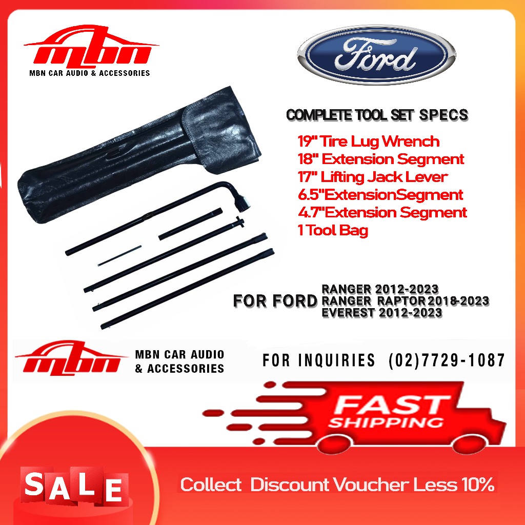 Spare Tire Emergency Repair Tool Kit, Ford Everest, Ranger Raptor Spare ...