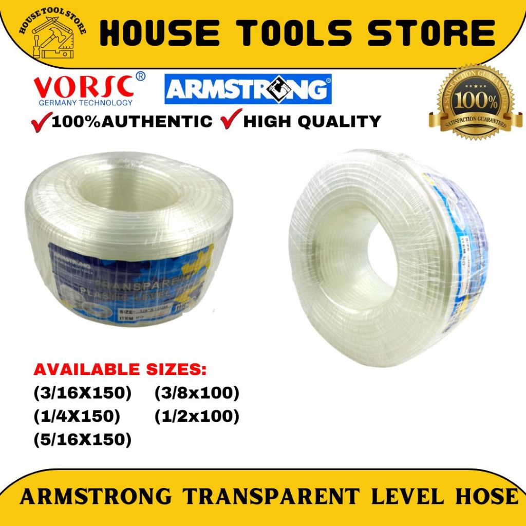 ARMSTRONG PLASTIC LEVEL HOSE (TRANSPARENT) | Shopee Philippines