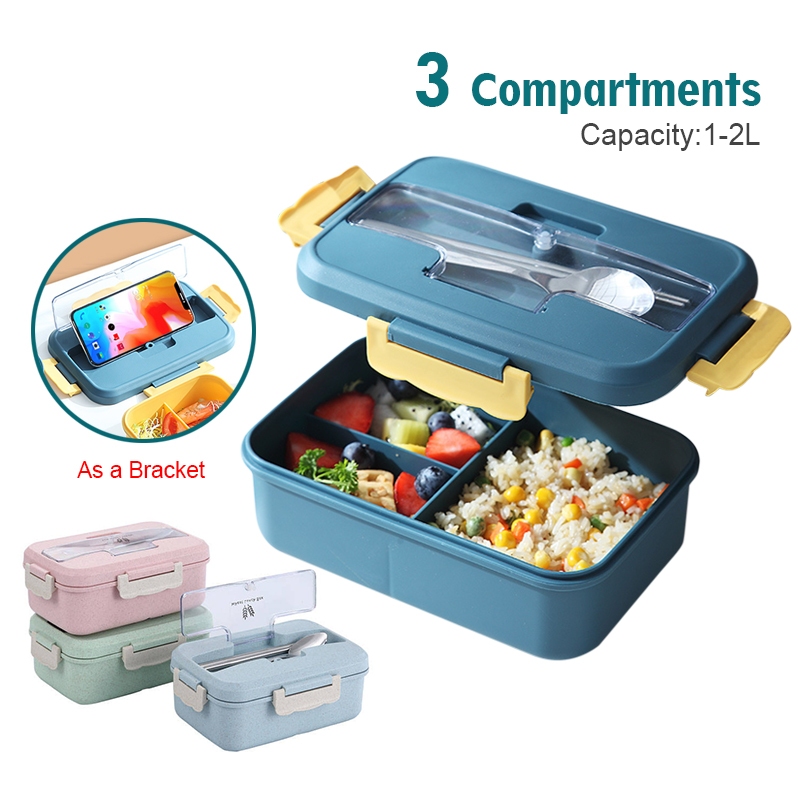 Wheat Straw Environmental Protection Lunch Box Portable Picnic Food ...