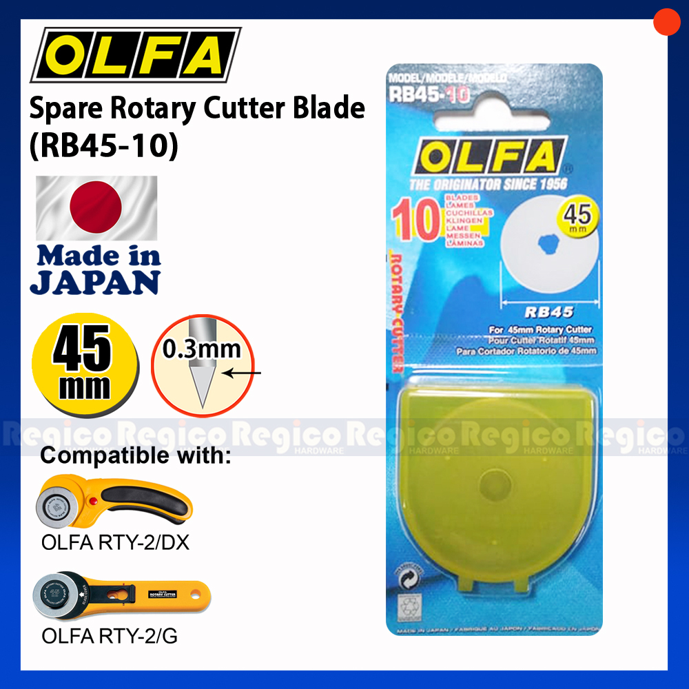 OLFA Spare Rotary Cutter Blade (RB45-10) Regico Hardware | Shopee Philippines