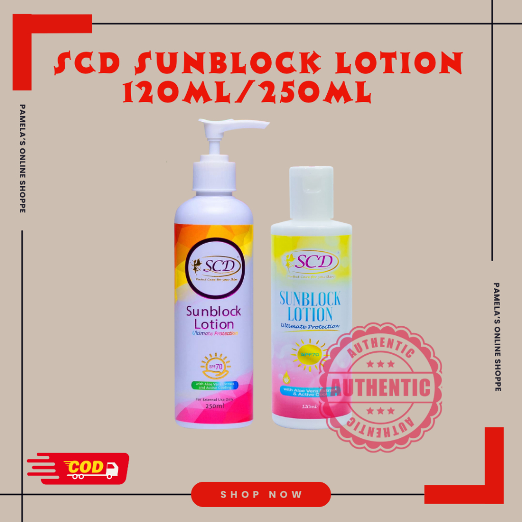 Authentic SCD Sunblock Hand and Body Lotion SPF70 120/250ml Instant ...