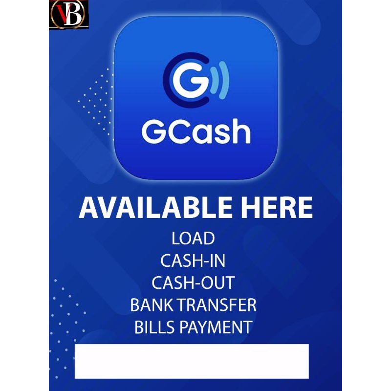 Tarpaulin Gcash /Load oadSize 18x24inch high quality print with 4 ...