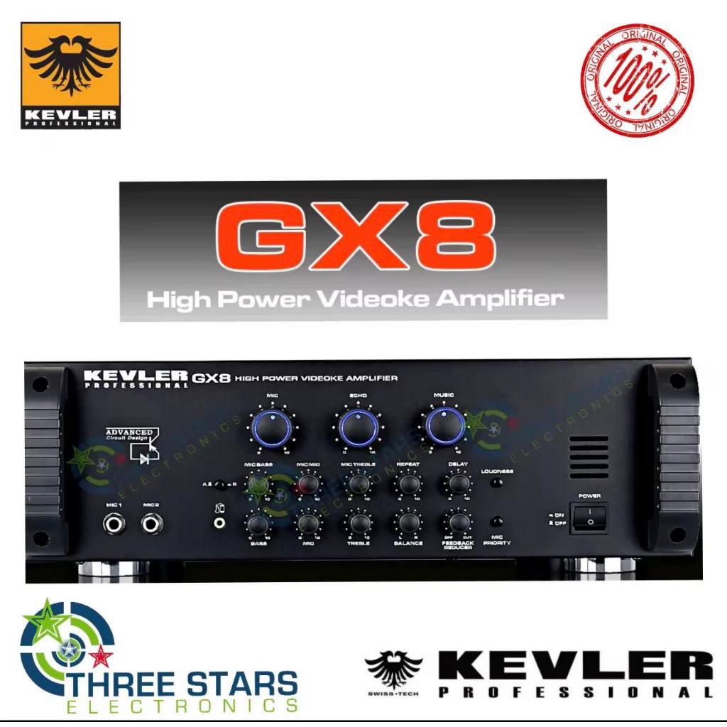 Kevler Professional GX8 and GX8UB High Powered Videoke Amplifier 900W x ...