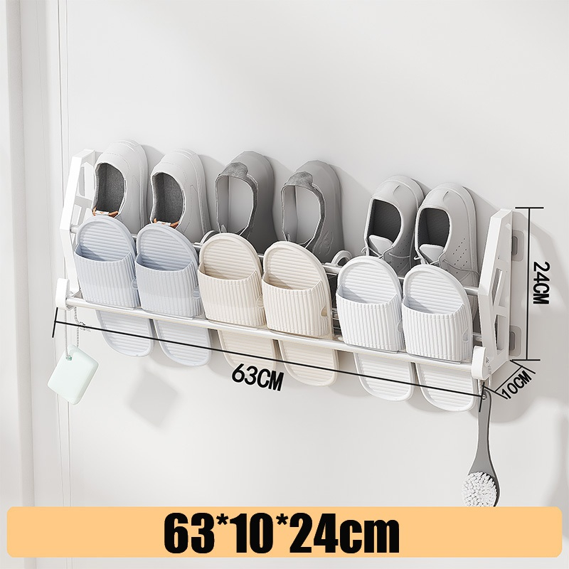 LHK Wall Shoe Rack Mounted Shoe Shelf CloseWall Hanging Shoe Rack Space ...