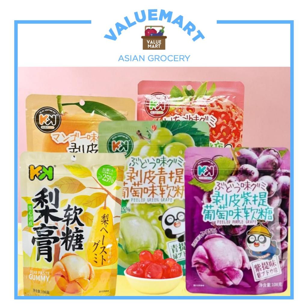 Chaoyouwei KK Peelable Gummy Candies (Peach, Lychee, Mango, Green ...