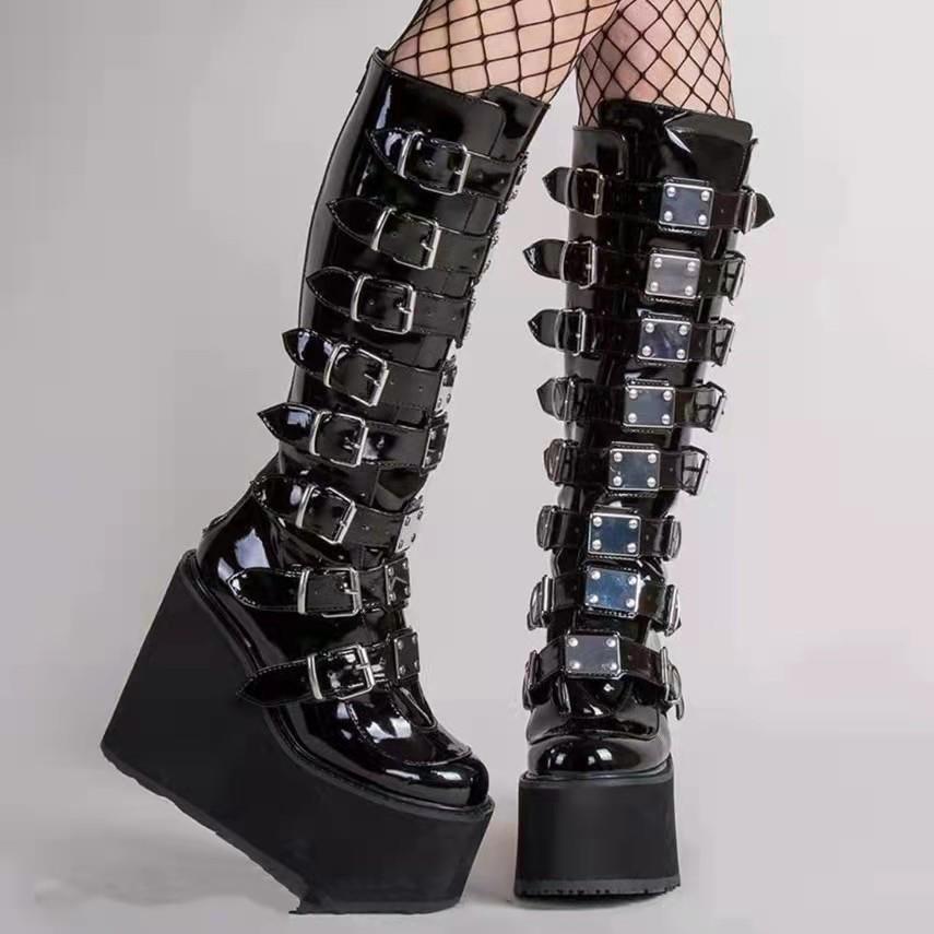 Glammazon Platform Demonia Boots | Shopee Philippines