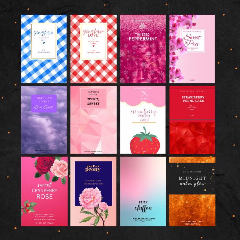 Decant Label Decant sticker for 10ml, 5ml, 30ml, 50ml, 85ml | Shopee ...