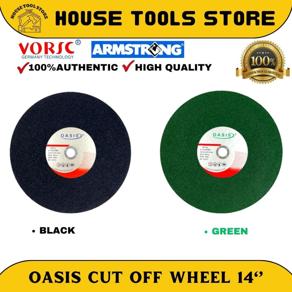 OASIS CUT OFF HWEEL 14'' (BLACK / GREEN) | Shopee Philippines