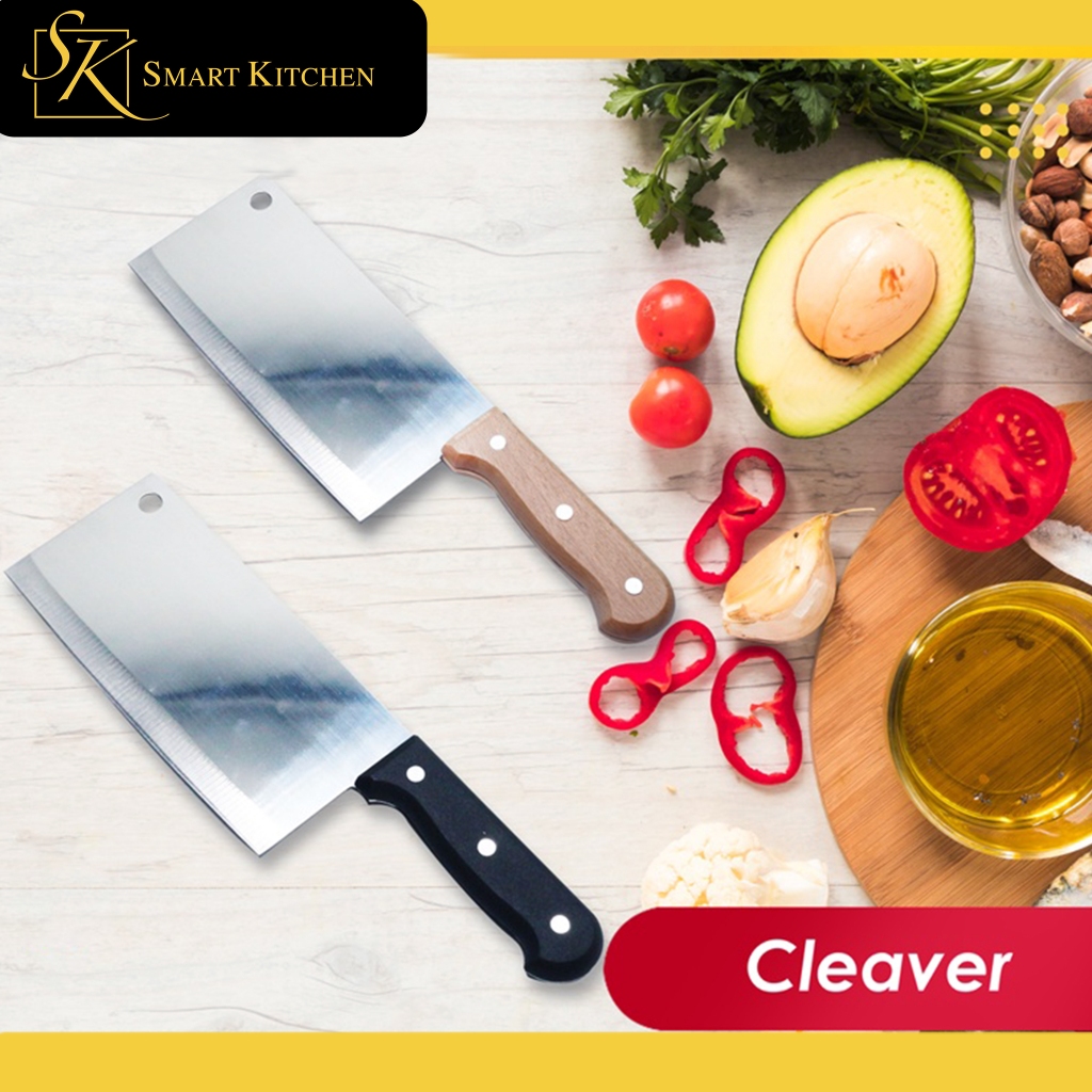 Kitchen Cleaver Plastic & Wood Handle Kitchen Tools/Cooking Tools Meat ...