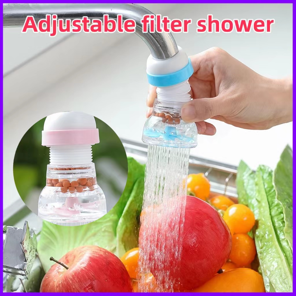 Faucet Filter 360 Degree Rotary Splash-proof Shower Tap Water Filter ...