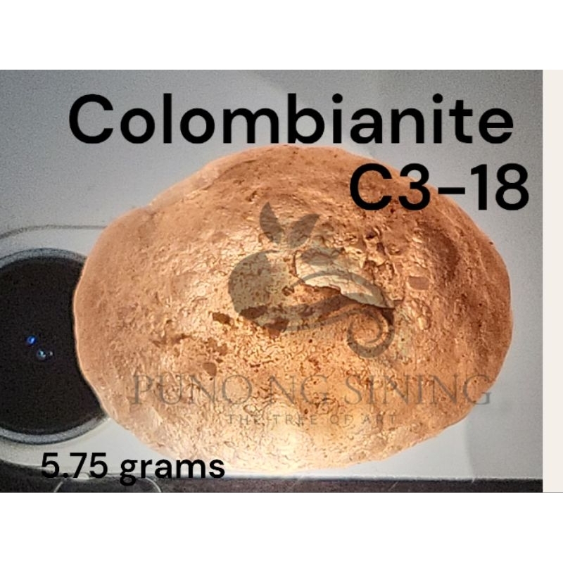COLOMBIANITE 5.75g Natural Real see microscope video of a real tektite ...