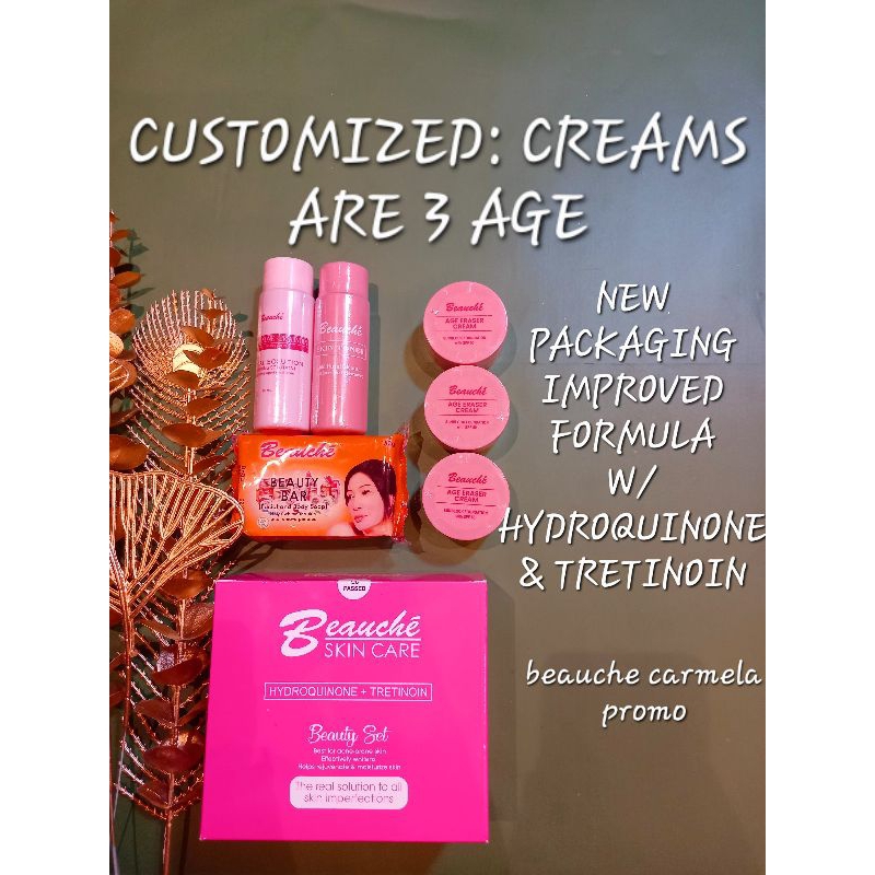 Beauche Beauty Set Customized Creams (Creams are 3 Age Eraser) | Shopee ...