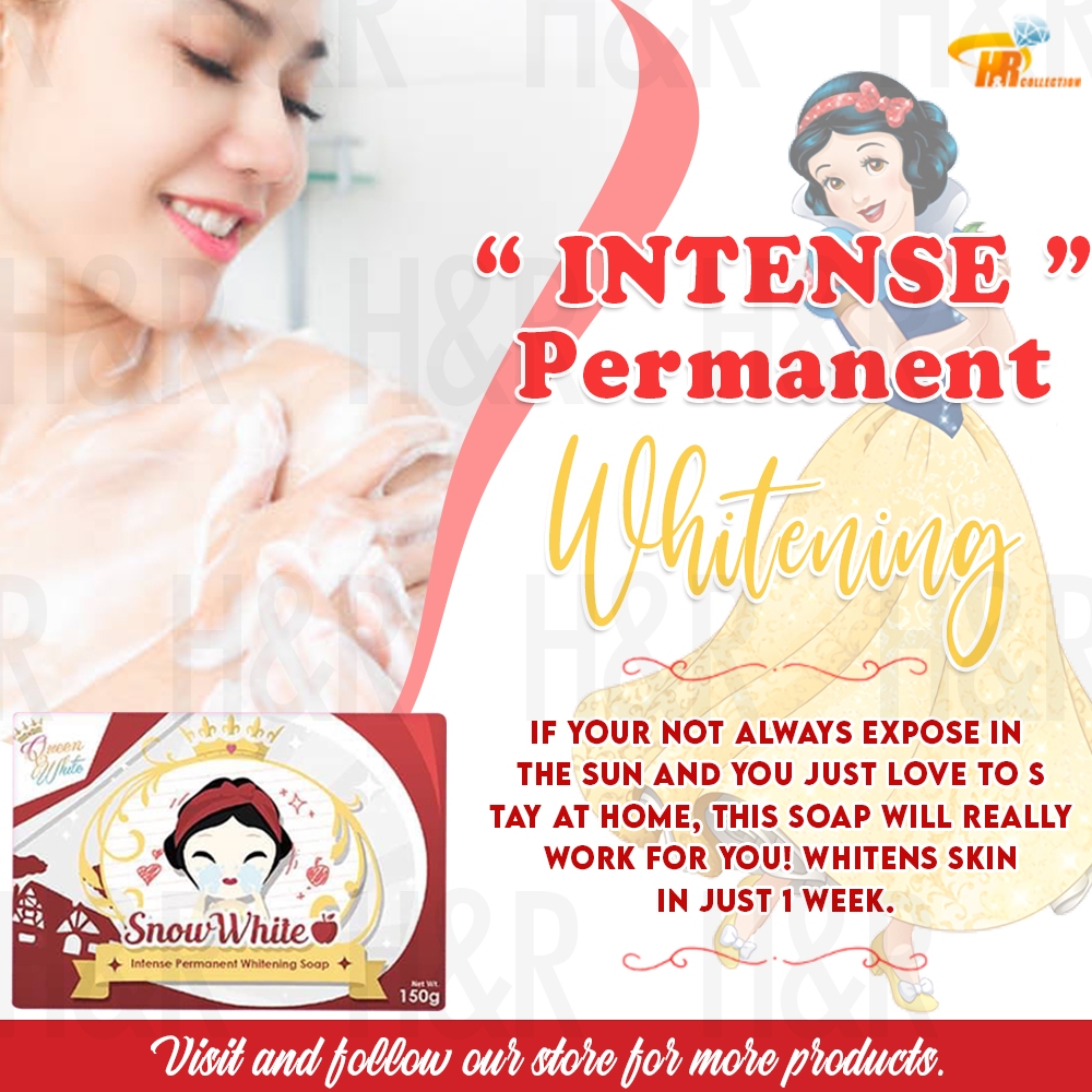 Queen White Snow White Soap 135g Intense Permanent Whitening, Anti Acne ...