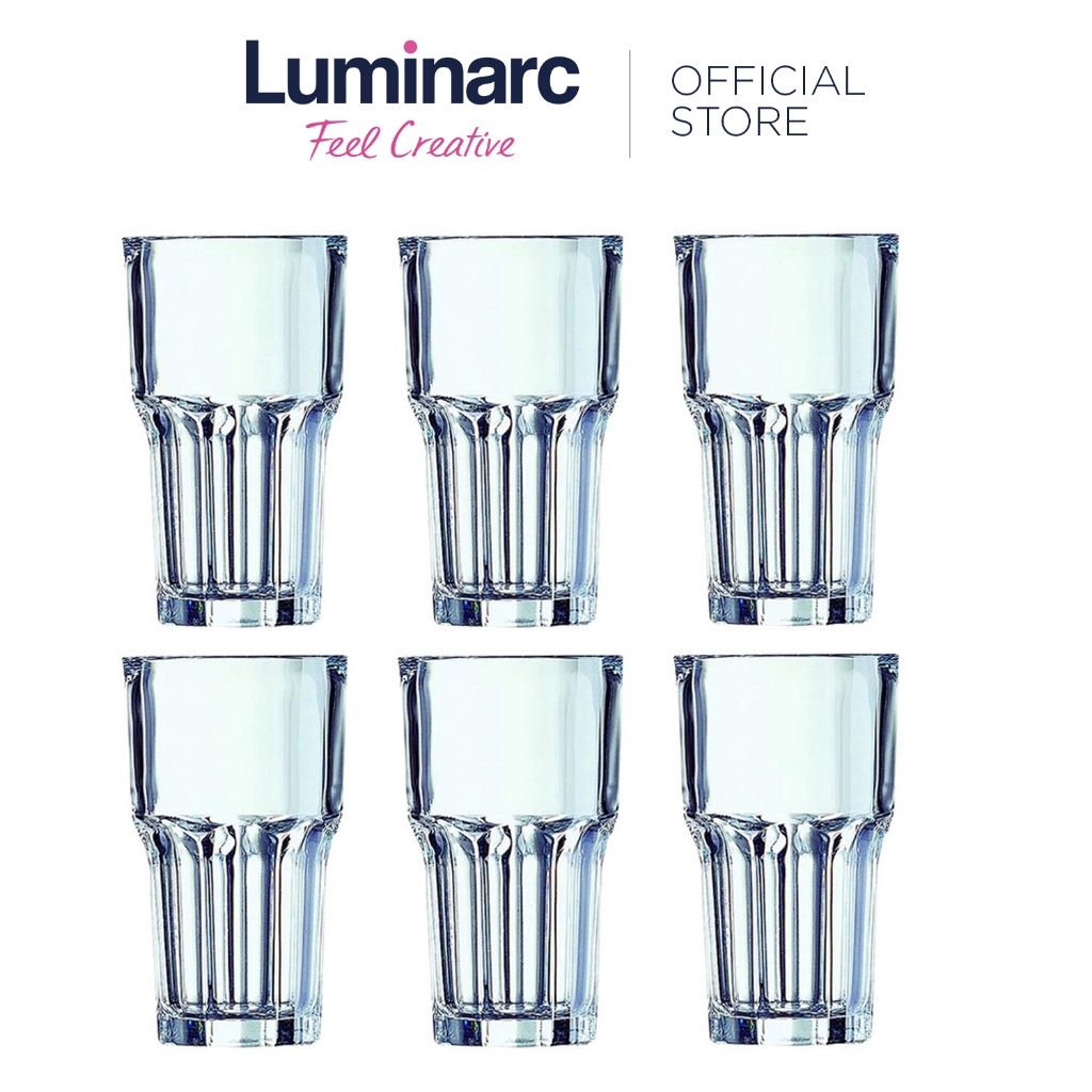 Luminarc Granity Tumbler HB 350ml Temp 6pc Drinking Glass Water Tumbler ...