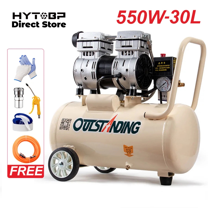 HYTOBP 2200W Portable Air Compressor Heavy Duty Oil-free Air Compressor ...