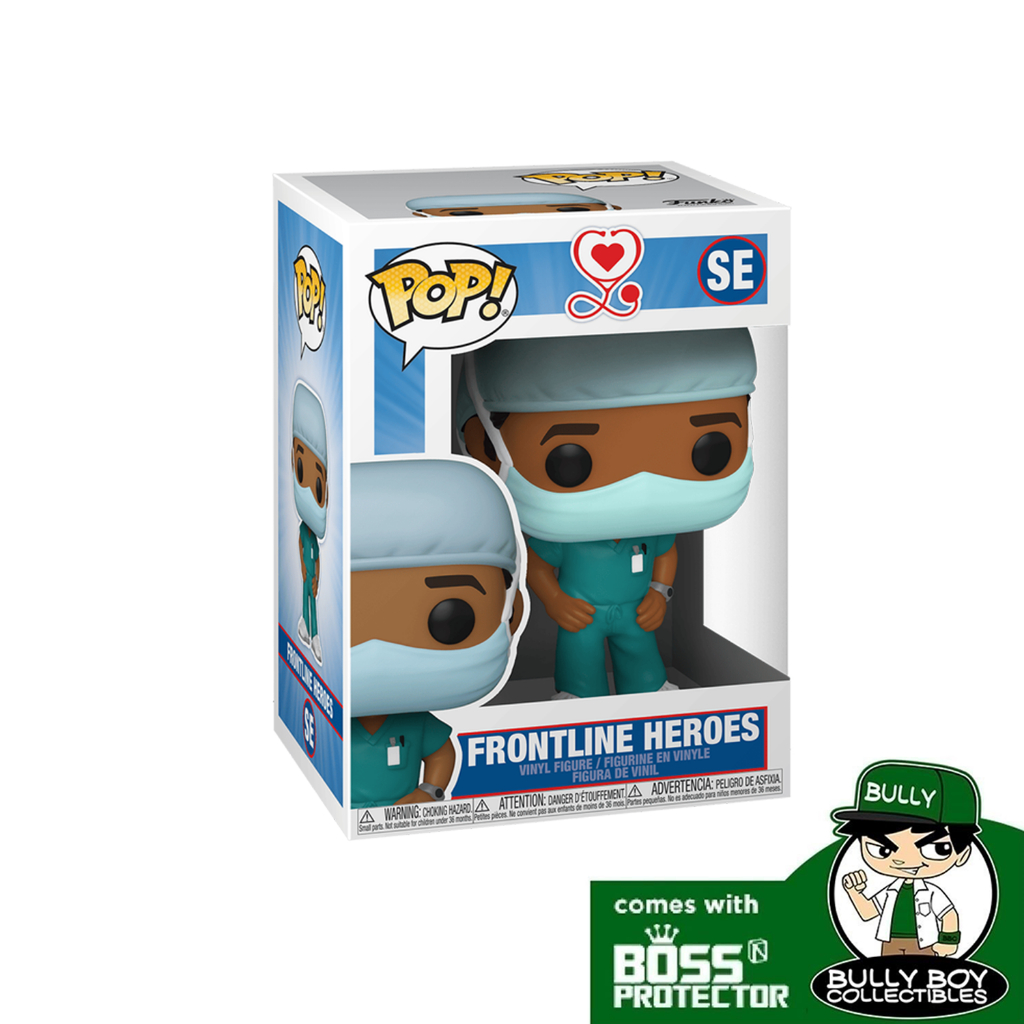 Funko POP! Heroes: Front Line Workers - Front Line Worker Male 2 With ...