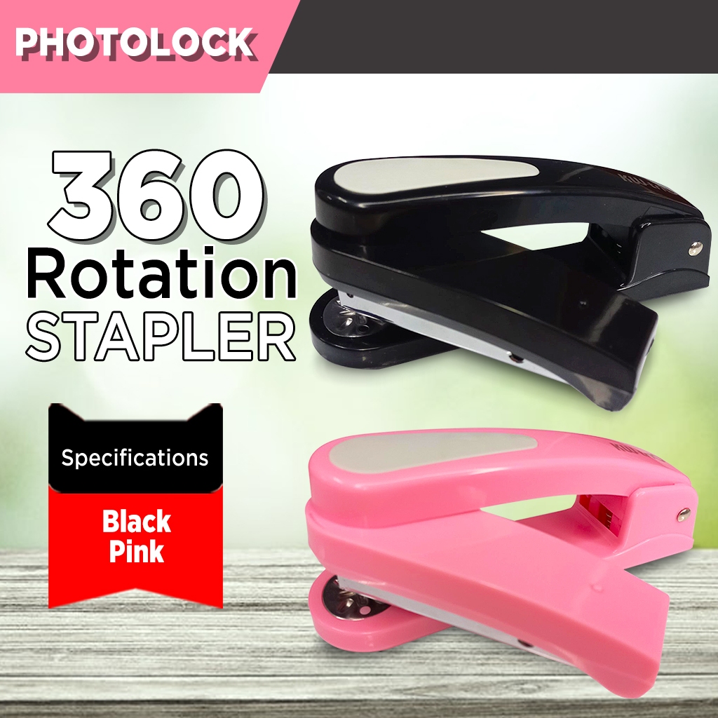 360 Stapler Rotation Heavy Duty Stapler 24/6 Staples | Shopee Philippines