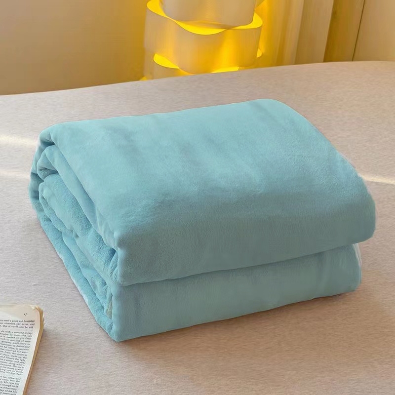 Korean Style Plain Microfiber Blanket 150x200cm, 180X200cm (DOUBLE AND ...