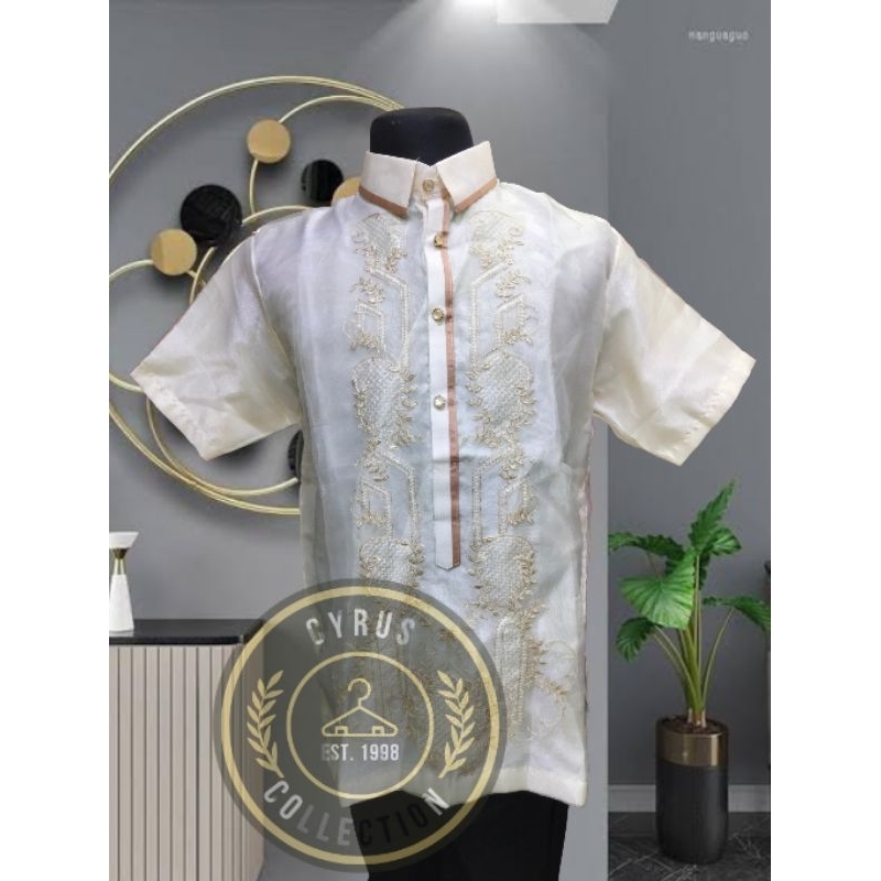 Barong tagalog (short sleeves) assorted burda | Shopee Philippines