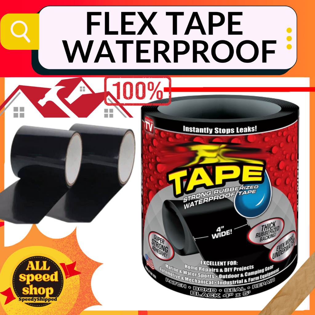 Original Flex Tape The Ultimate Waterproof Seal & Repair Solution - Fix ...
