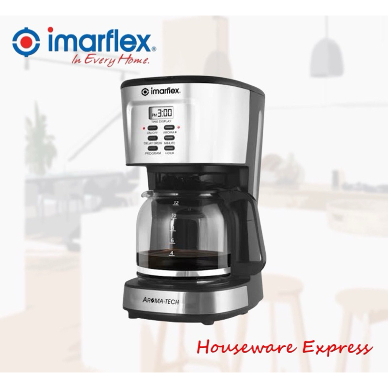 Imarflex ICM512AS Aroma-tech Coffee Maker 12 Cups ICM-512AS (Houseware Express) | Shopee Philippines