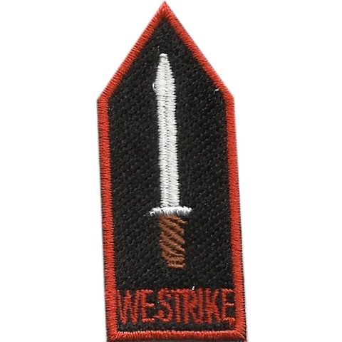 WE STRIKE PATCH (TABAK) COLORED/SUBDUED W/ VELCRO, 8TH RCDG "MATAPAT ...